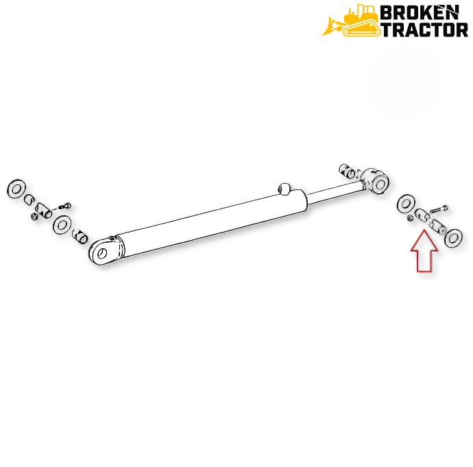 Boom Cylinder Rod Pin | Broken Tractor | T125941