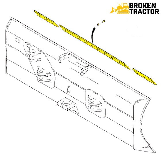 Case Dozer Blade Cutting Edge Kit | R57844, R57841