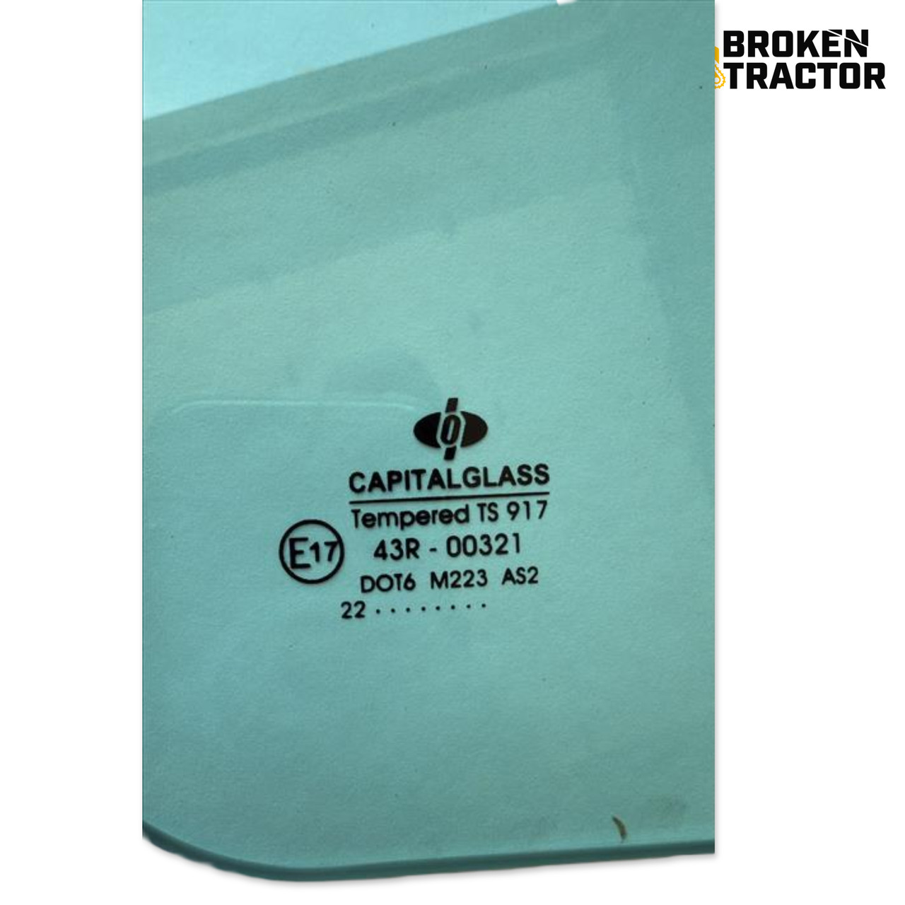 Front Door Glass for Case 40XT, 60XT, 70XT Skid Steer Loader