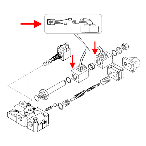 Case Forward-Reverse Transmission Solenoid Kit -- 87456900