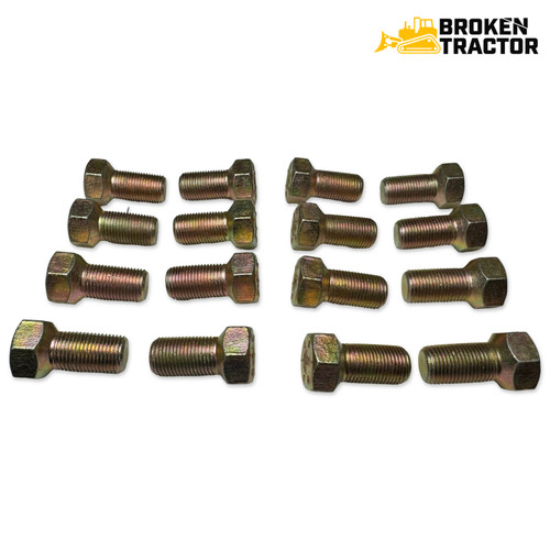 Front Wheel Lug Bolt Set for Case Backhoes (16 Bolts) | A382