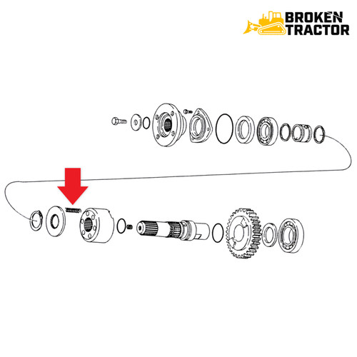 Case Transmission Compression Spring | 100753A1 | Carraro
