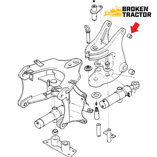Case Backhoe Swing Tower Bushing | Broken Tractor | Broken T