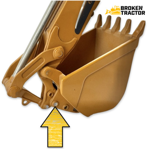 Case Backhoe Bucket Pin, Bucket to Link or Coupler | Broken