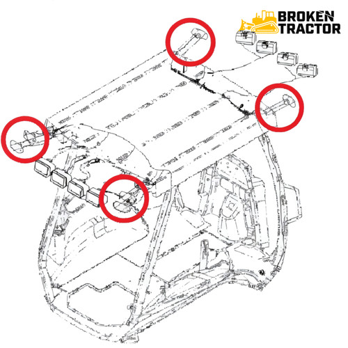 Case Turn Signal / Emergency Flasher Light Assembly | Broken