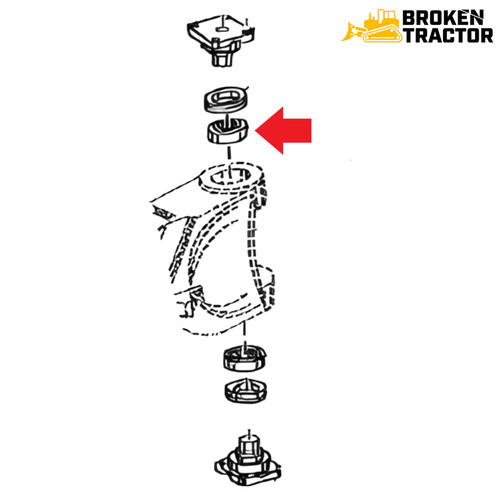 John Deere Front Axle Upper King Pin Bearing | Broken Tracto