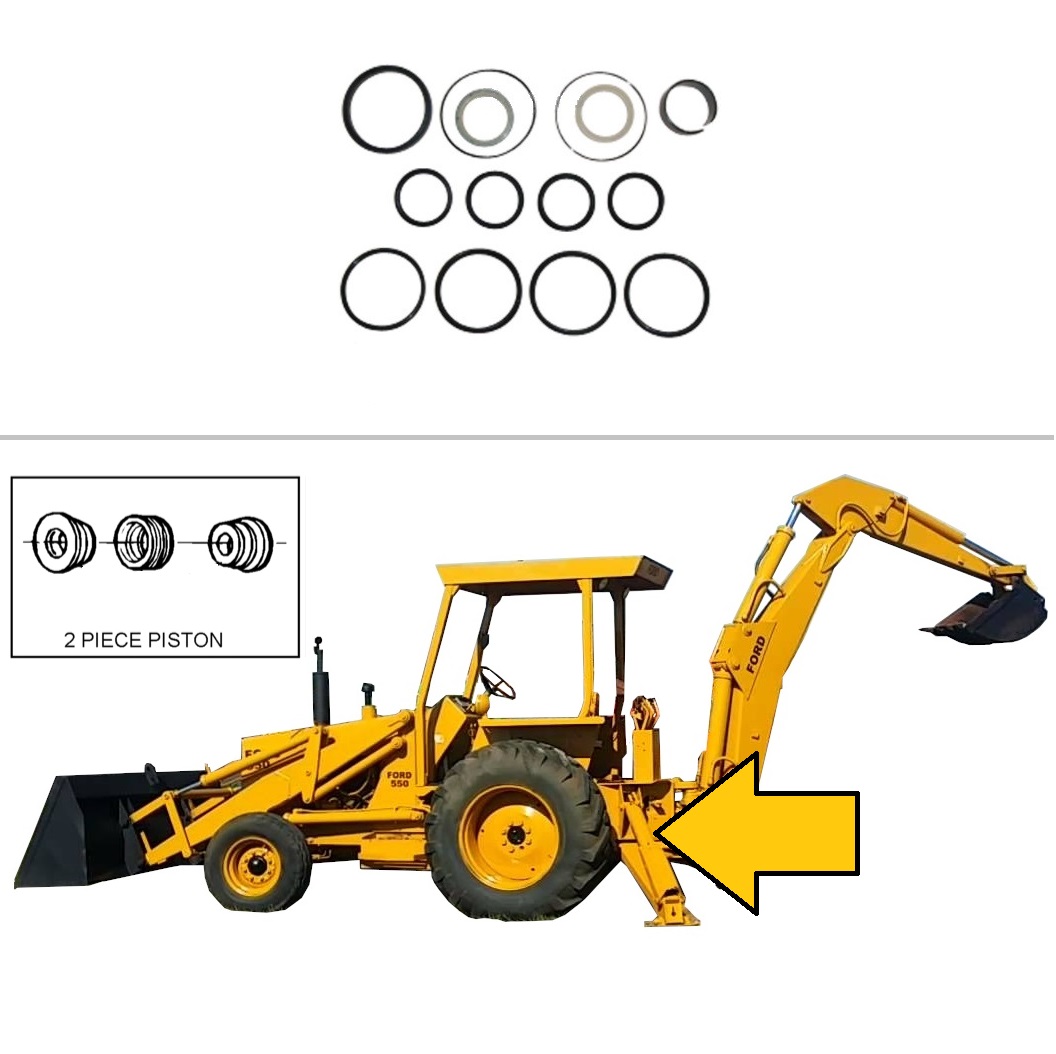 Ford Backhoe Hydraulic Cylinder Seal Kit