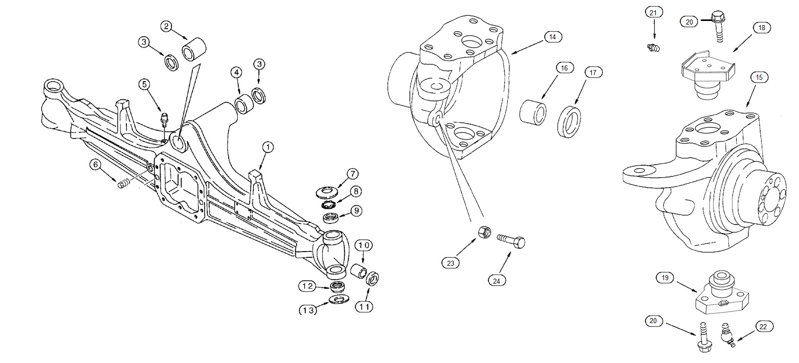 Case Backhoe Housing and Swivel Housing