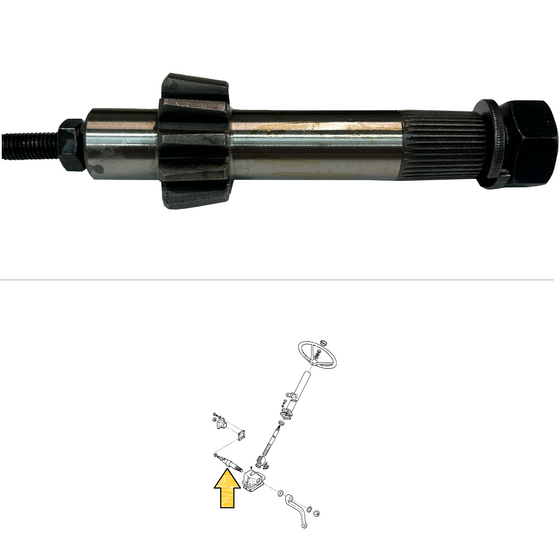 Kubota / Ford Steering Sector Shaft -- 38180-16120