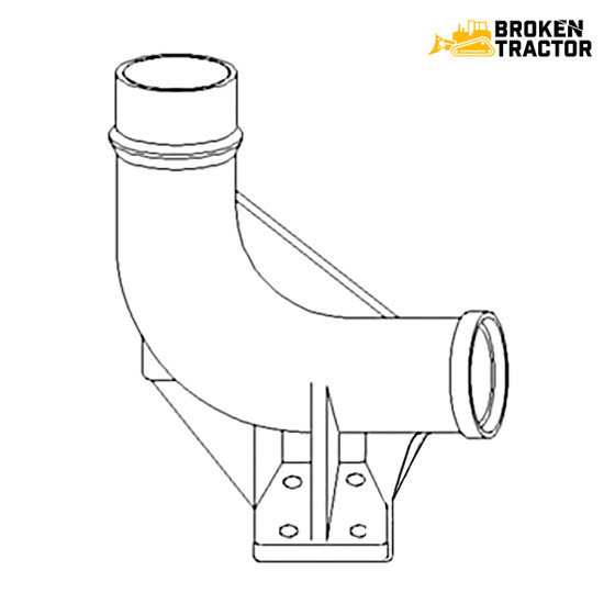 Exhaust Elbow for John Deere 690B, 5200, 770A, 4040, and 702
