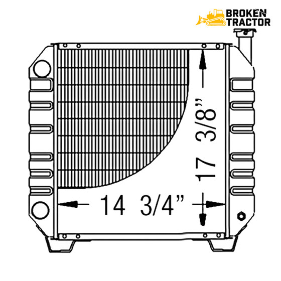 Radiator for Case-IH and Ford/New Holland Compact Tractors