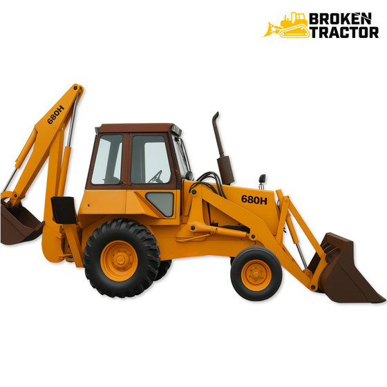 Case 680H Backhoe Loader - Parts, Specs