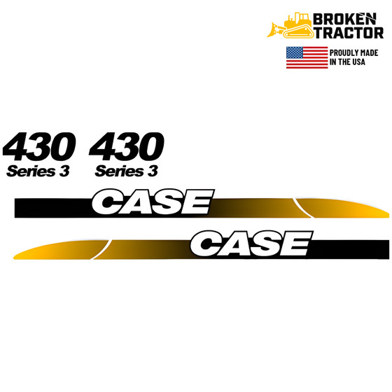 Decal Set for Case 430 Skid Steer | Broken Tractor