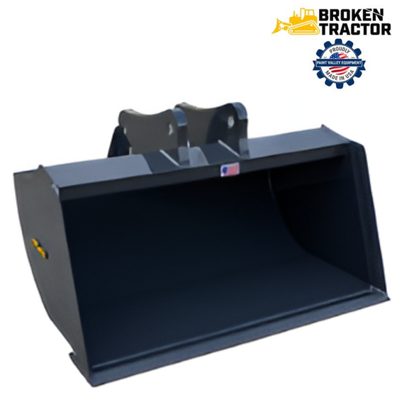 Ford New Holland Backhoe 48" Ditching Bucket -- | Broken Tra