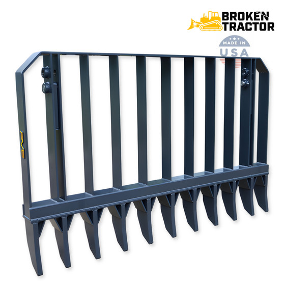 HD Dozer Blade 10‚Äô Root Rake Attachment, Made in USA | Bro