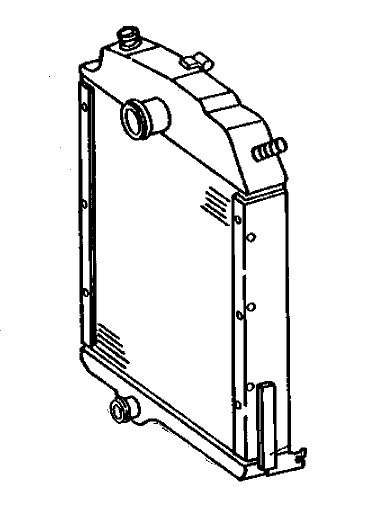 John Deere 4040, 4040S Tractor Radiator -- RE21894 | Broken