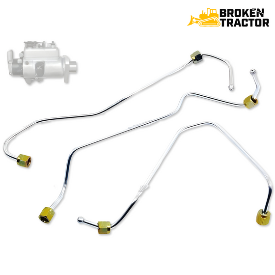 Fuel Injector Line Set for Ford 3-Cylinder Diesel Tractors a