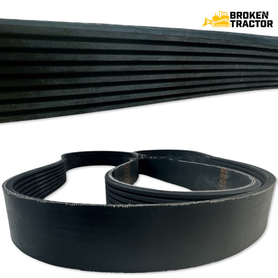 Case Backhoe Engine Fan Poly V-Belt for Cummins Engines | BrokenTractor.com