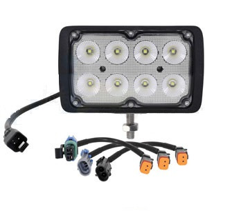 Case Backhoe LED Flood Work Light 12V or 24V -- WL1200 | Bro