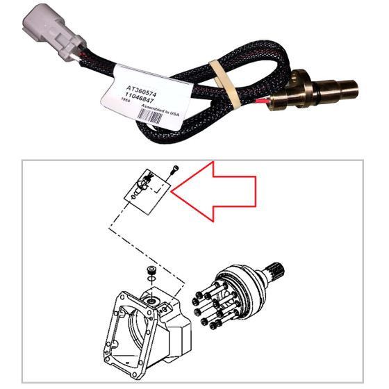 John Deere Dozer Wheel Speed Sensor AT360574 - Broken Tractor
