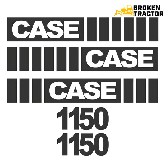 Case 1150 Dozer Decal Kit | Broken Tractor