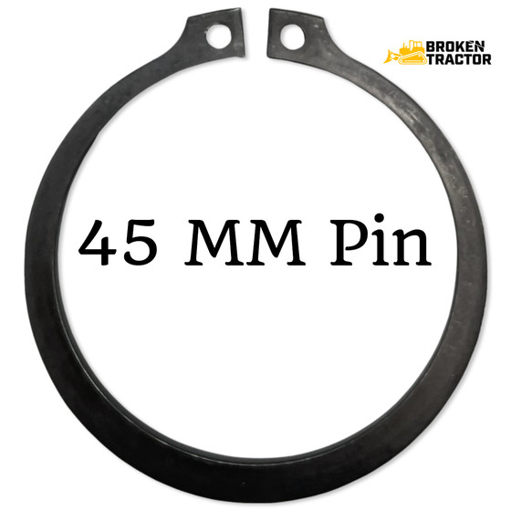 Snap Ring for 45 mm Pin on Case 580N, 580SN, 590SN | Broken