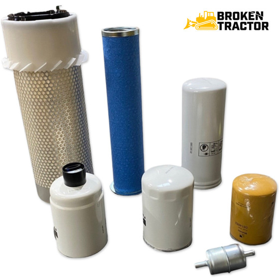 Case 580K (Phase III) & 590 Turbo Filter Kit | Engine, Fuel,