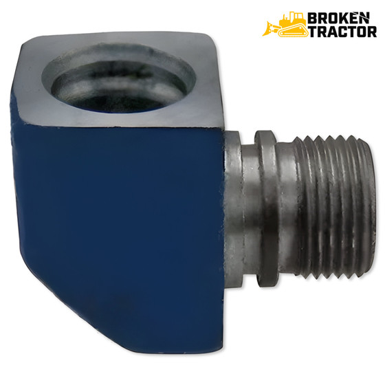 Ford Tractor Hydraulic Line Elbow | Broken Tractor