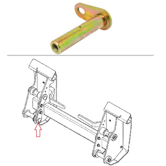 Case Skid Steer Faceplate Coupler Plate Pin -- 87659406 | Br