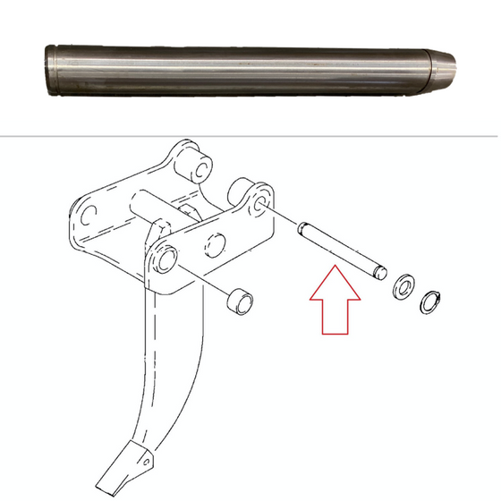 Case Backhoe Ripper / Frost Point Mounting Pin -- D54218 | B
