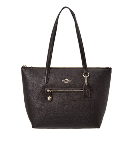 COACH Women's Pebbled Prairie Satchel LI/Black Tote 34340-LIBLK