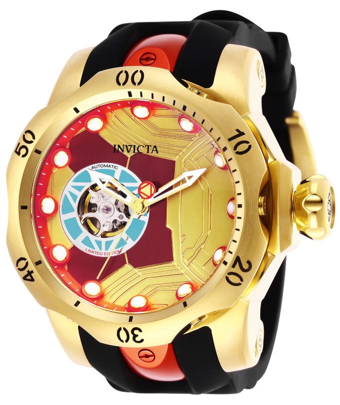 Invicta Men's 27153 Marvel Automatic 3 Hand Black, Red Dial Watch