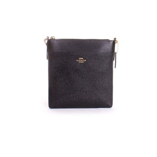 COACH Women's Crossgrain Messenger Crossbody Black/Gold One Size 41320 ...