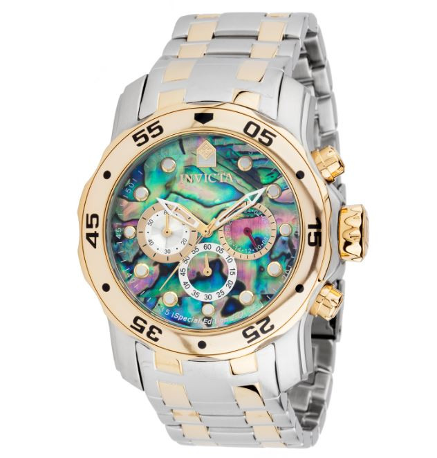 Invicta Men's 24836 Pro Diver Quartz Chronograph Rainbow Dial Watch