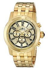 Invicta Men's 17203 AVIATOR Stainless Steel and 18k Rose Gold Ion ...