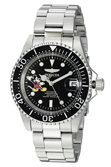 Invicta Men's 24755 Disney Automatic 3 Hand Black Dial Watch