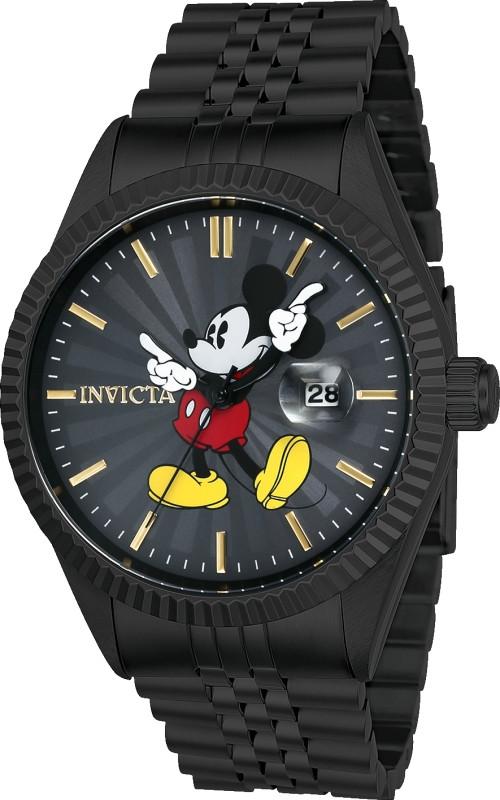 Invicta Men's 22771 Disney Quartz 3 Hand Charcoal Dial Watch