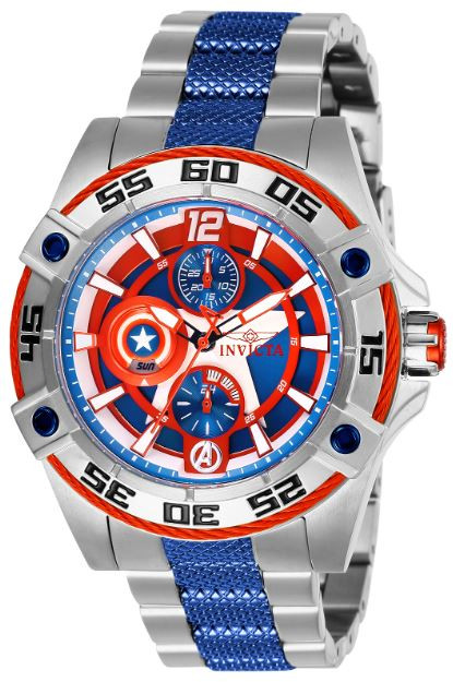 Invicta Women's 27034 Marvel Quartz Multifunction Black, Gold Dial Watch