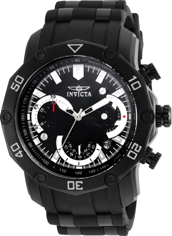 Invicta Men's 26608 Pro Diver Quartz Multifunction Black Dial Watch