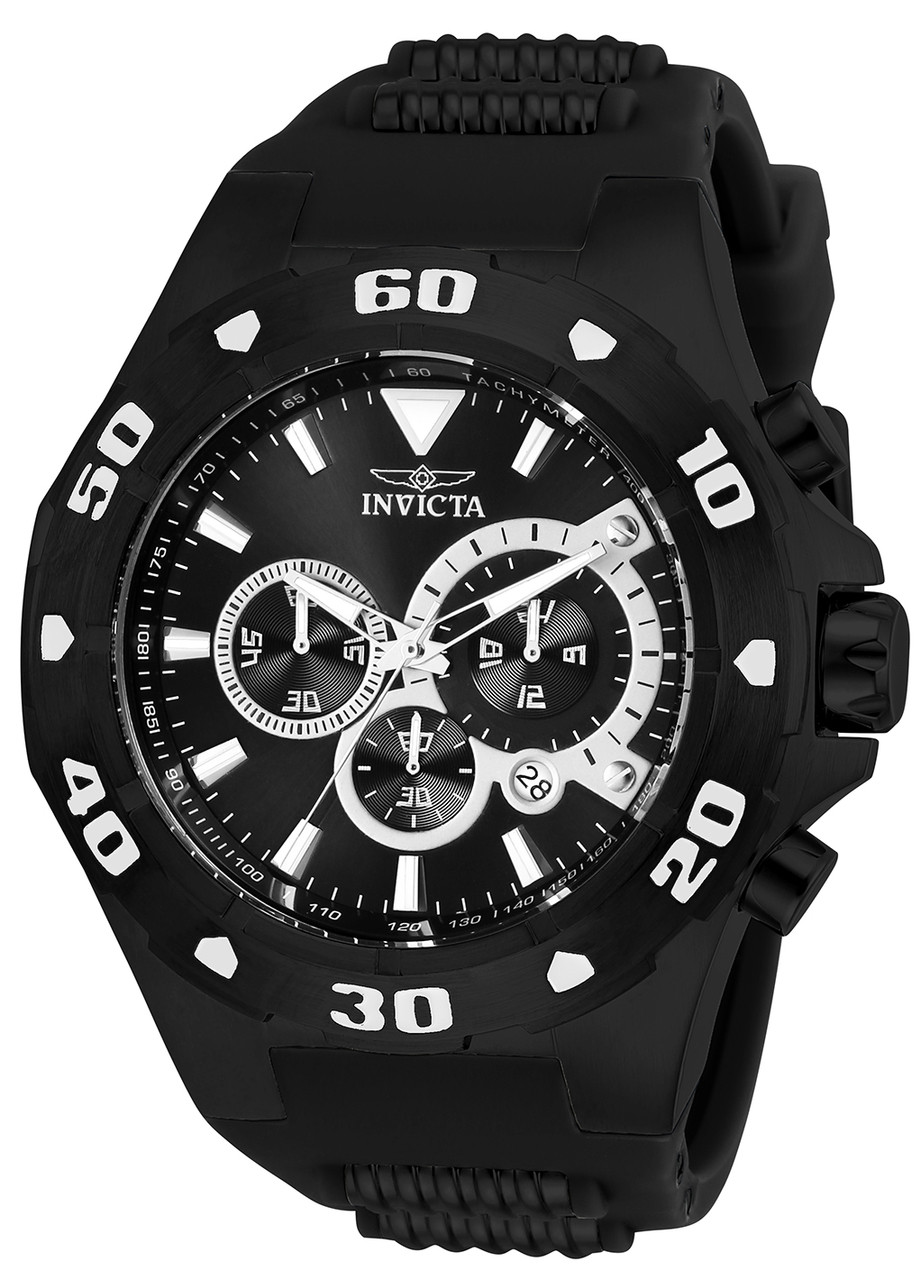 Invicta Men's 26608 Pro Diver Quartz Multifunction Black Dial Watch