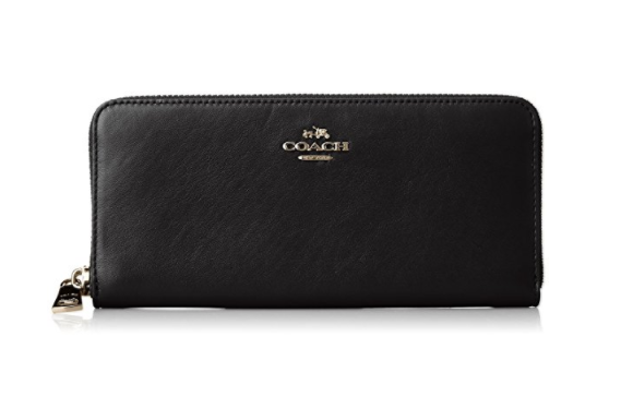 COACH Women's Double Zip Wallet Li/Black One Size 27495-LIBLK