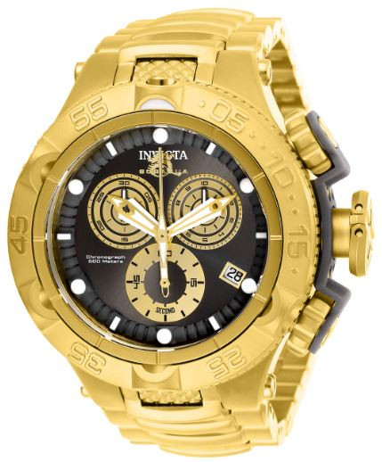 Invicta Men's 27683 Subaqua Quartz Chronograph Gunmetal, Gold Dial ...