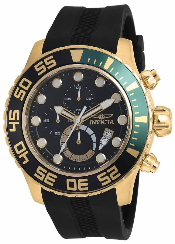 Invicta Men's 26608 Pro Diver Quartz Multifunction Black Dial Watch