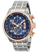 Invicta Men's 17203 AVIATOR Stainless Steel and 18k Rose Gold Ion ...