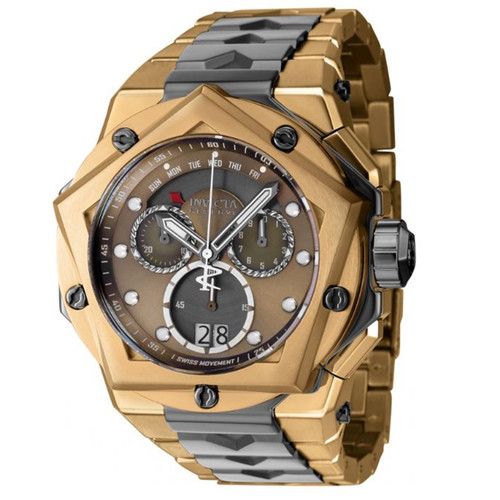 Invicta Men's 39256 Helios Quartz Chronograph Khaki, Gunmetal Dial ...