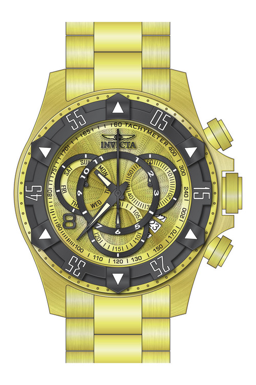 Invicta Men's 24266 Excursion Quartz Chronograph Gold Dial Watch