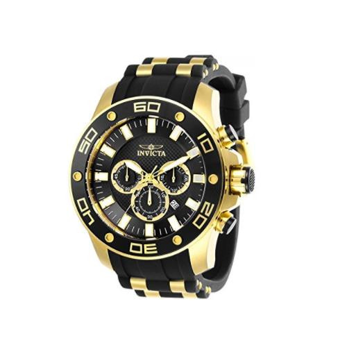 Invicta Men's 26086 Pro Diver Quartz Chronograph Black Dial Watch