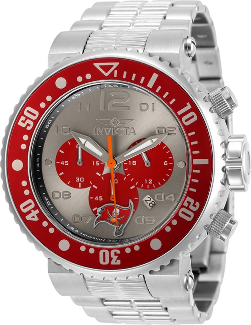 Invicta Men's 30284 NFL Tampa Bay Buccaneers Quartz Chronograph Grey ...