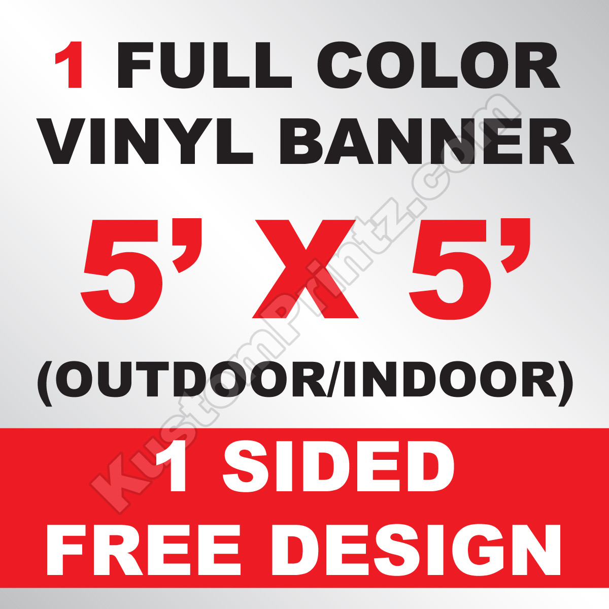 1 Banner 5x5 - KustomPrintz