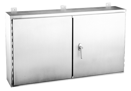 Hoffman A484812WFSSLP Type 12 Continuous Hinge Stainless Steel Two-Door ...